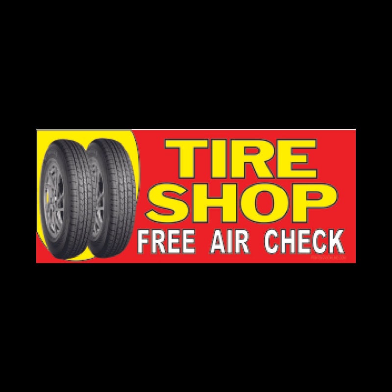 Tire Shop Banner Sign "Tire Logo" | 800-659-5007