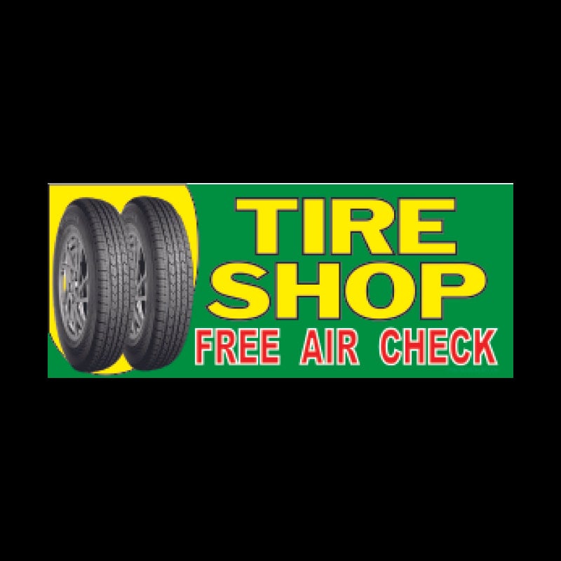 Tire Shop Banner Sign "Tire Logo" | 800-659-5007