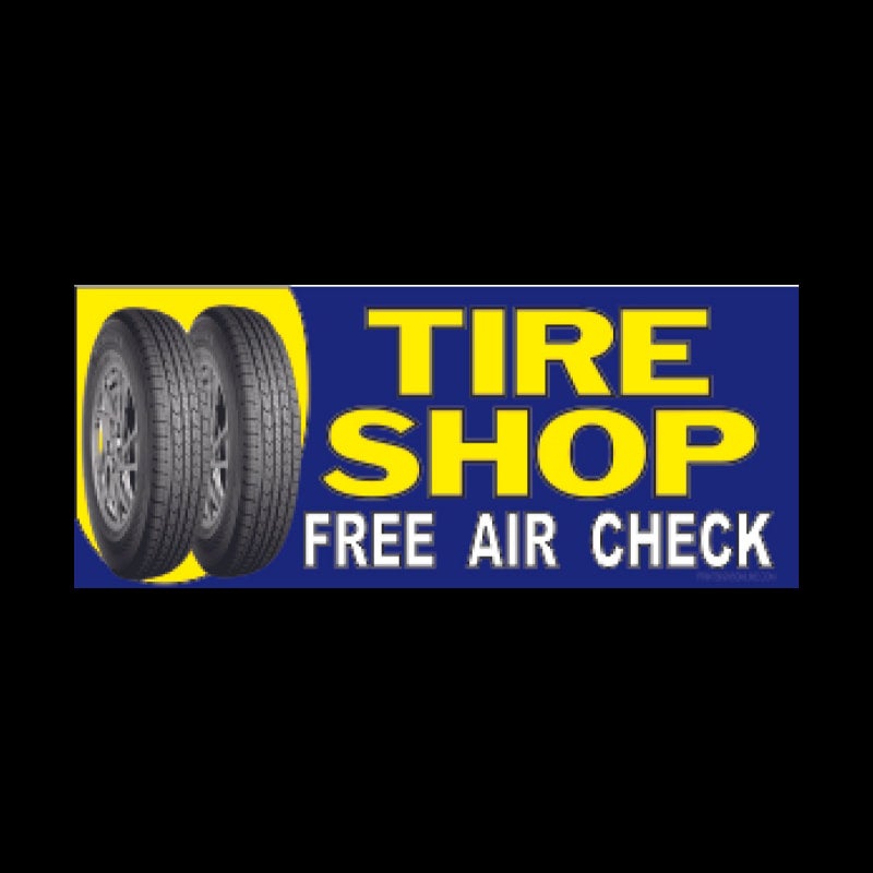 Tire Shop Banner Sign "Tire Logo" | 800-659-5007